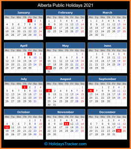 Alberta (Canada) Public Holidays 2021 – Holidays Tracker